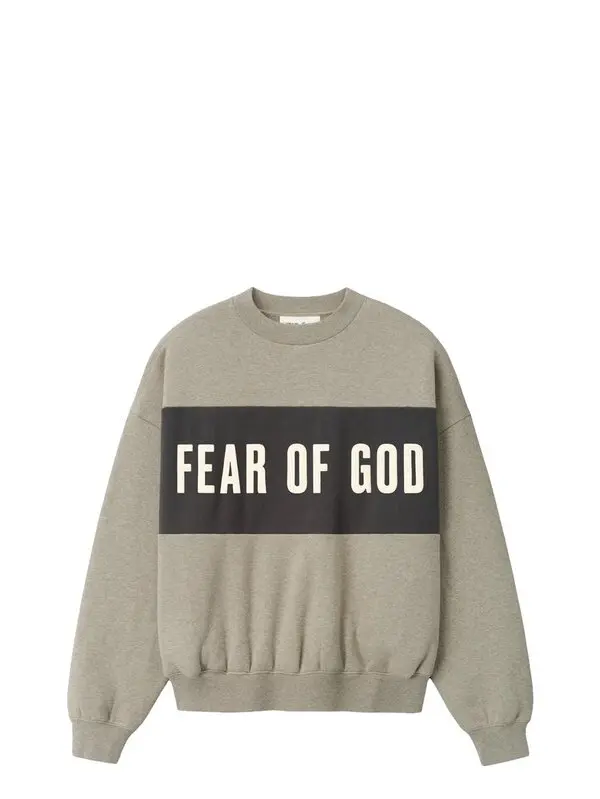 Fear Of God Cropped Relaxed Panelled Sweatshirt - Multi