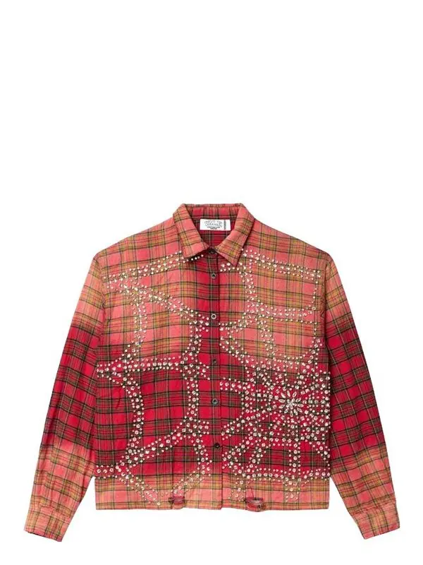 VALE FOREVER Haze Long Sleeve Flannel - Red