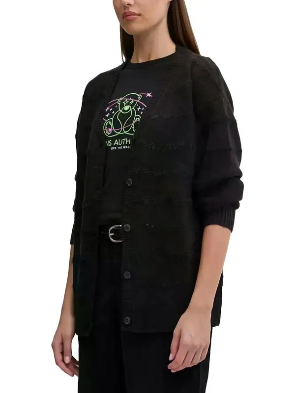 VANS Fuzzy-knit V-neck Cardigan - Black