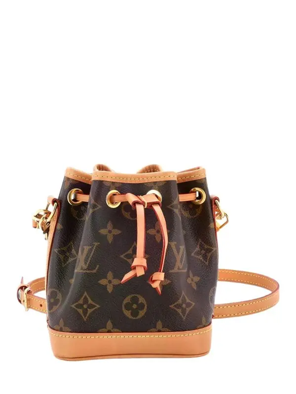 LOUIS VUITTON Monogram Canvas Nano Bucket Bag - Brown