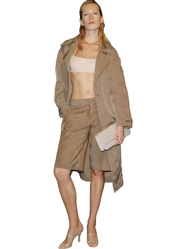 REFORMATION Nolan Trench Coat - Brown