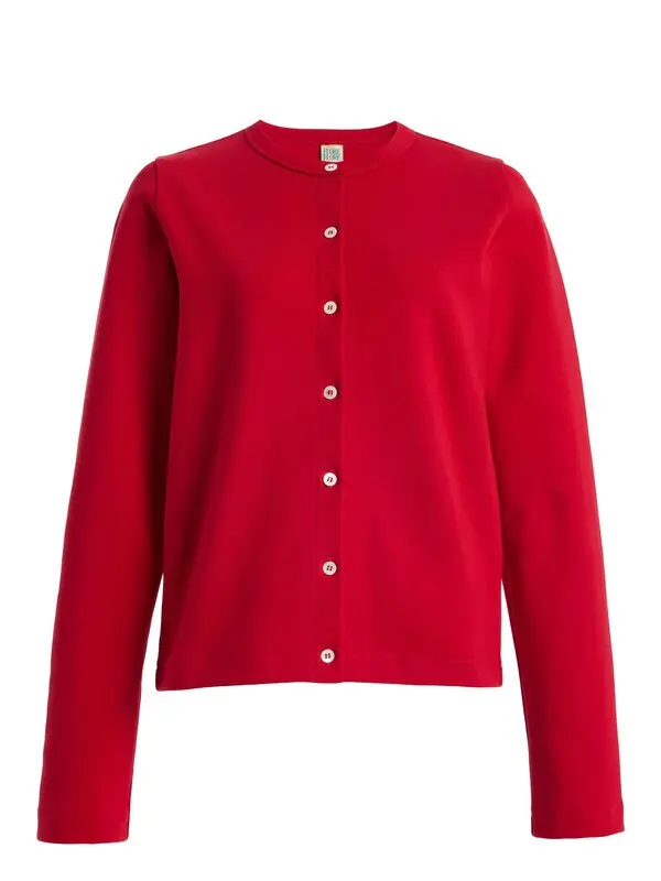 FLORE FLORE Poppy Cotton Cardigan - Red