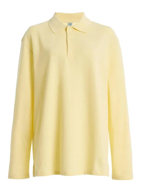 FLORE FLORE Cotton Polo Shirt - Yellow