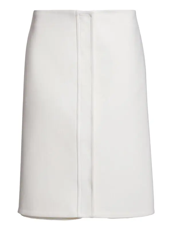 COURREGES Cotton-blend Pencil Skirt - White