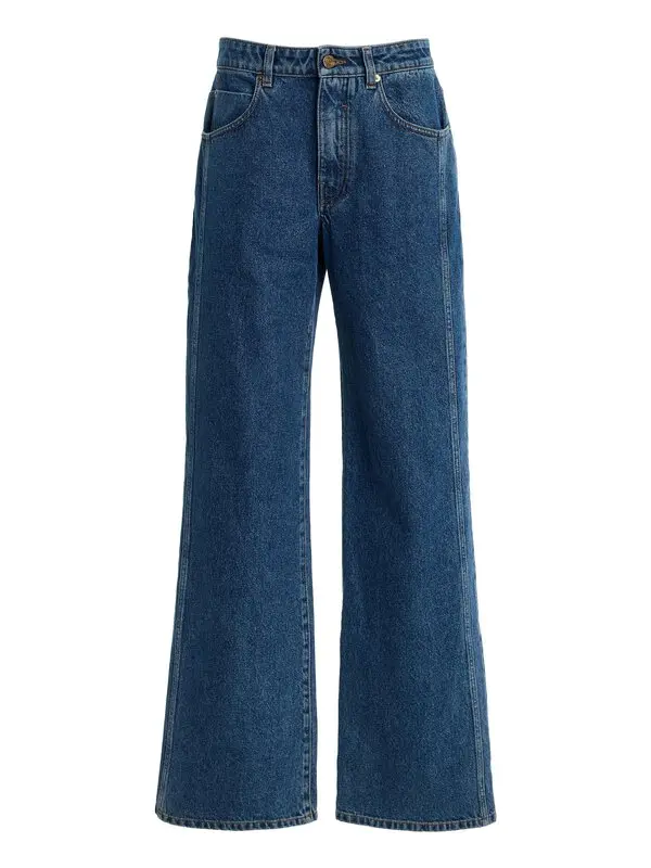 Balmain Straight Denim Pants - Blue