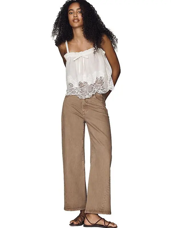 PISTOLA Kyra High-rise Cropped Barrel-leg Jeans - Tannin