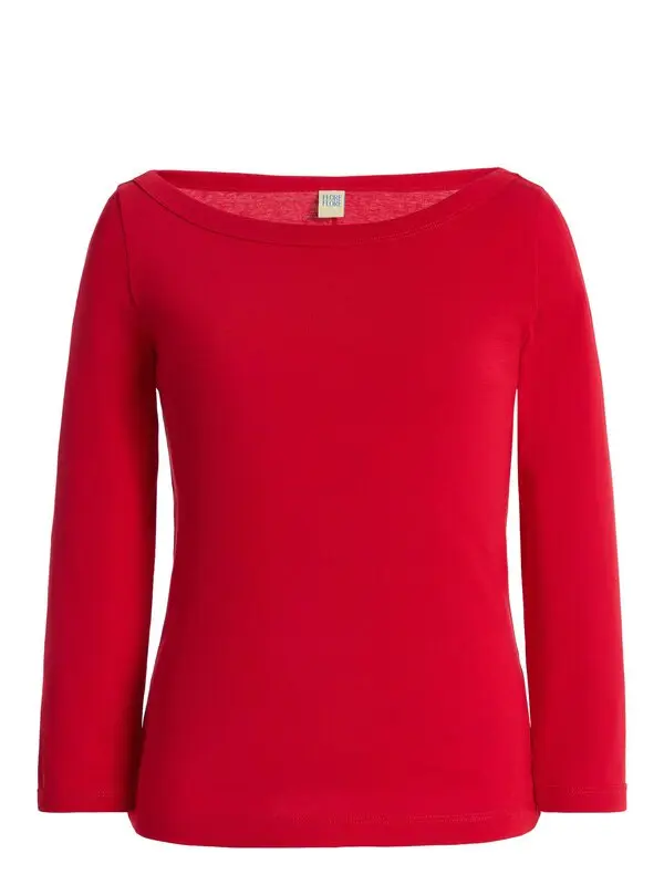 FLORE FLORE Steffi Cotton T-shirt - Red