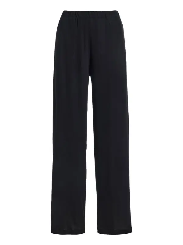 FLORE FLORE Sophie Cotton Straight-leg Pants - Black
