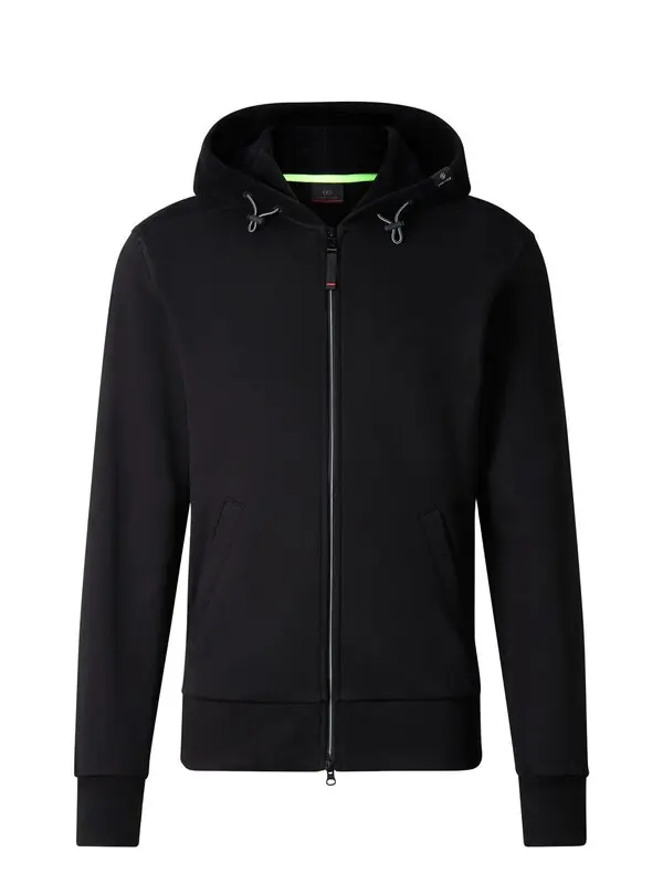 Bogner Kano Cotton Jersey Jacket With Velour Accents - Black