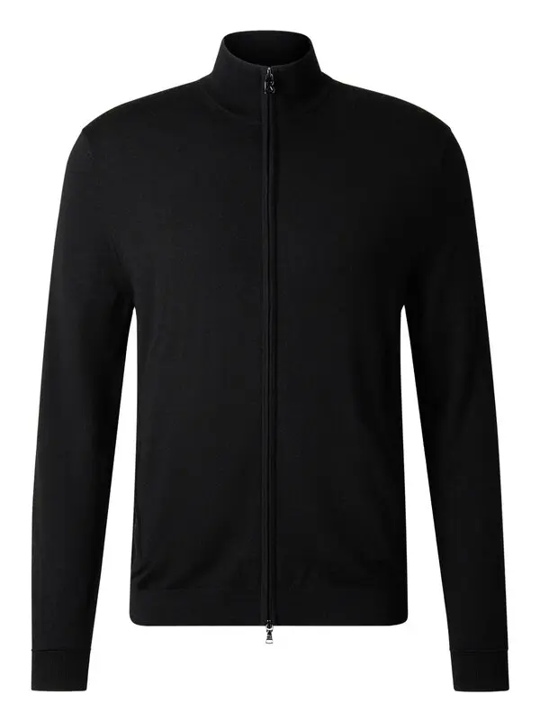 Bogner Oscar Virgin Wool Knit Jacket - Black