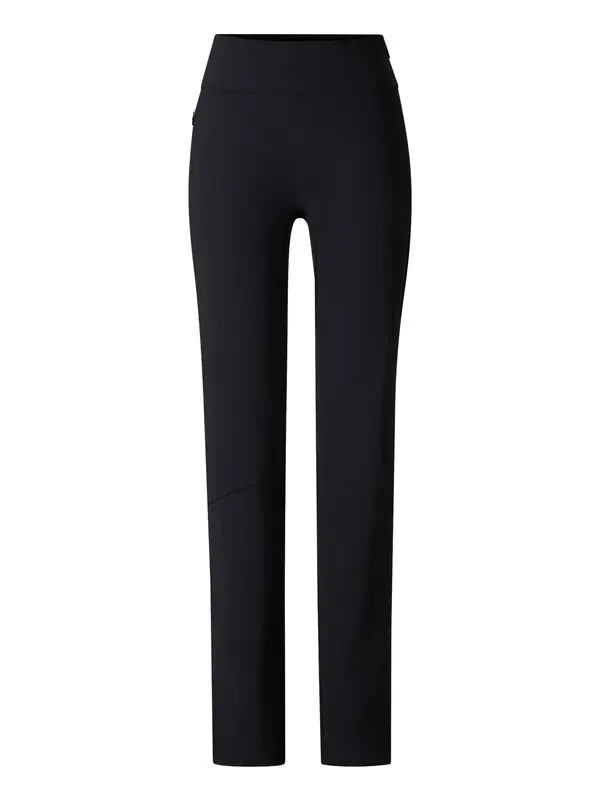 Bogner Slim Fit High-waisted Functional Pants With Side Zipper - Black