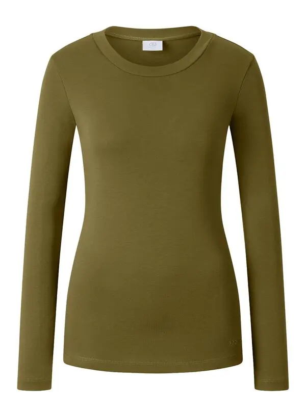 Bogner Nikini Cotton Long-sleeve Shirt - Olive