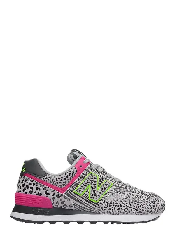 NEW BALANCE 574 Animal Print Sneaker - Grey