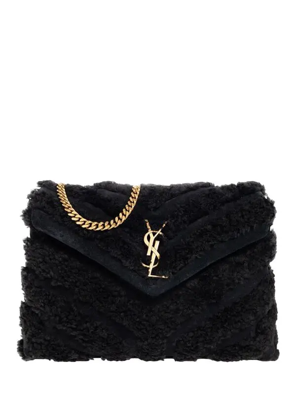 Saint Laurent Medium Loulou Shoulder Bag - Black