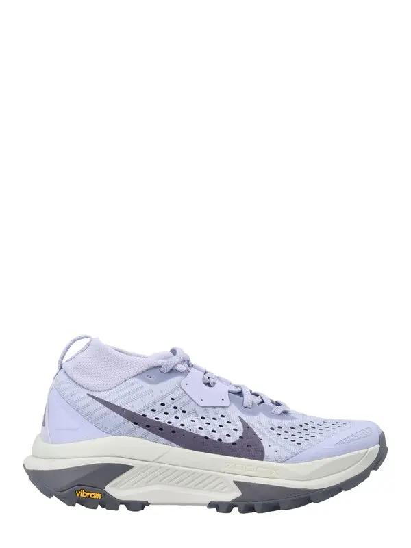 Nike Zegama Trail Sneaker With Zoomx Cushioning And Vibram Traction - Ghost