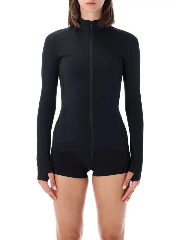 On Fitted Zip-front Training Jacket - Nero