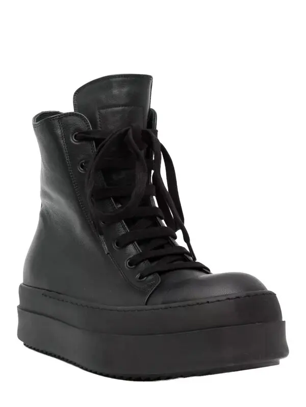 Rick Owens Mega Bumper High Top Sneakers - Black