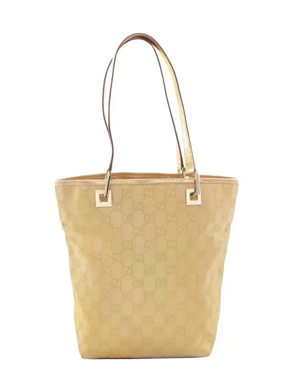 Gucci 2010s Gg Canvas Tote Bag - Gold