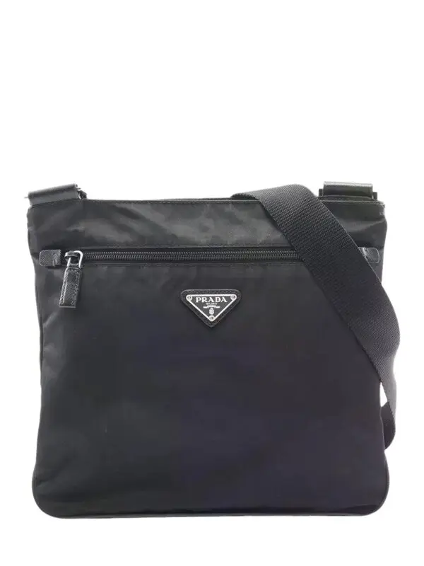 Prada Saffiano Leather Shoulder Bag - Black