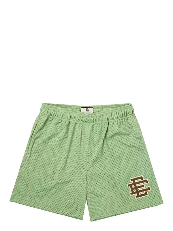 ERIC EMANUEL Logo Print Mesh Shorts - Green