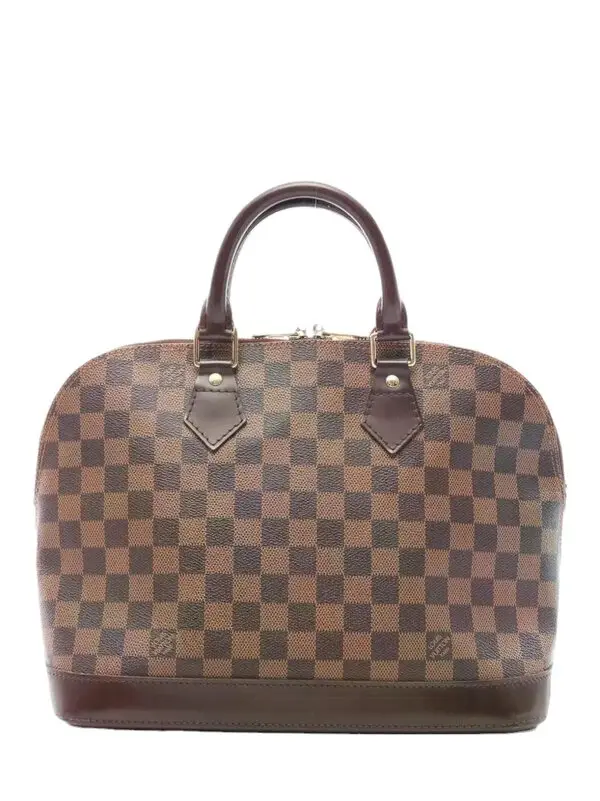 LOUIS VUITTON Alma Damier Ebène Handbag - Brown