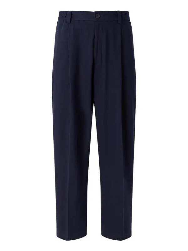 Studio Nicholson Cotton Straight-leg Trousers - Blue