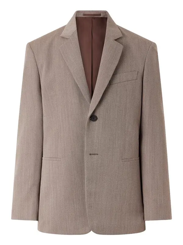 Studio Nicholson Roversi Oversized Wool Suit Jacket - Brown