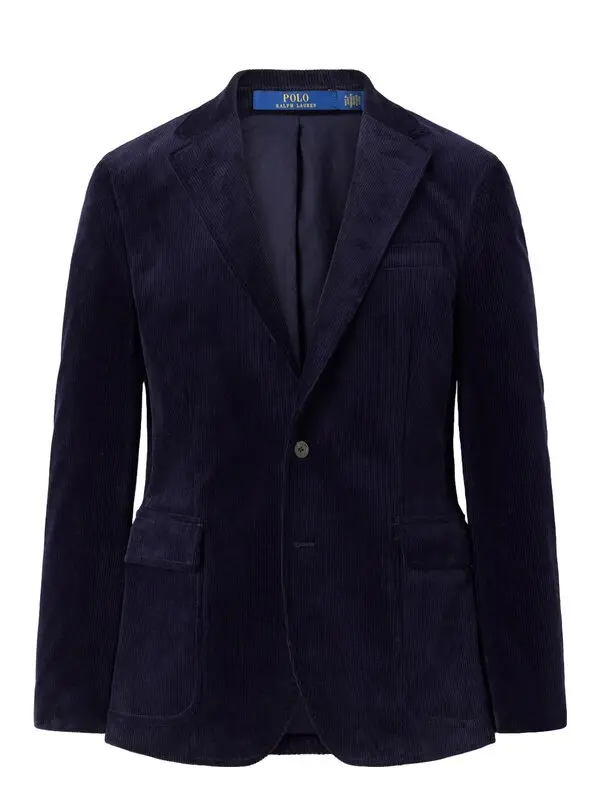 Polo Ralph Lauren Stretch Cotton-corduroy Blazer - Blue