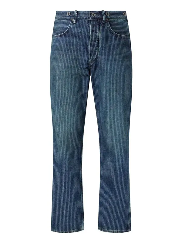 Ralph Lauren Richmond Straight-leg Striped Jeans - Blue