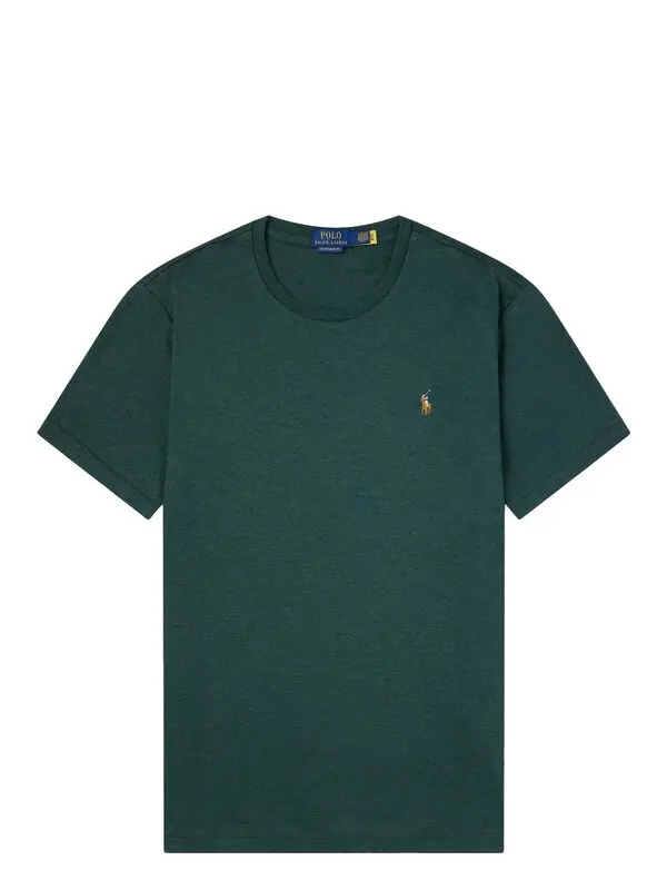 Polo Ralph Lauren Logo-embroidered Cotton-jersey T-shirt - Green