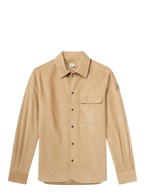Moncler Cotton-corduroy Shirt - Neutrals