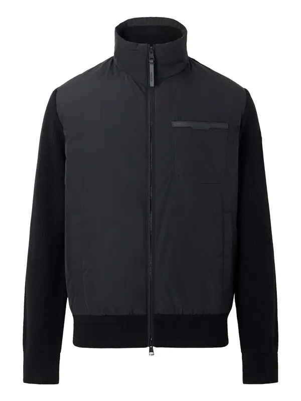 Moncler Wool And Cashmere-blend Zip-up Cardigan - Black