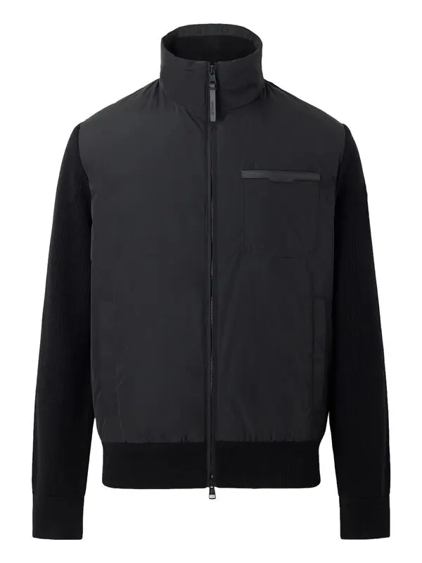 Moncler Wool And Cashmere-blend Zip-up Cardigan - Black
