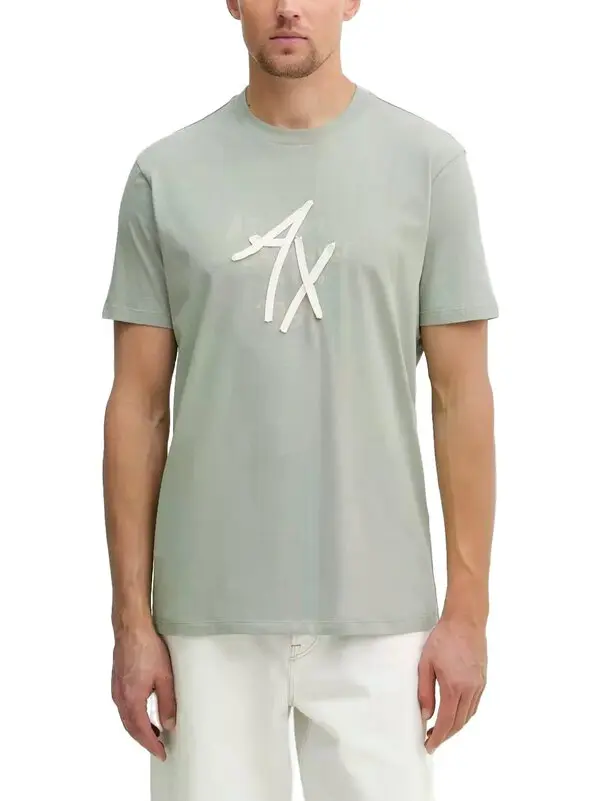 Armani Exchange Logo-print Appliqué T-shirt - Green