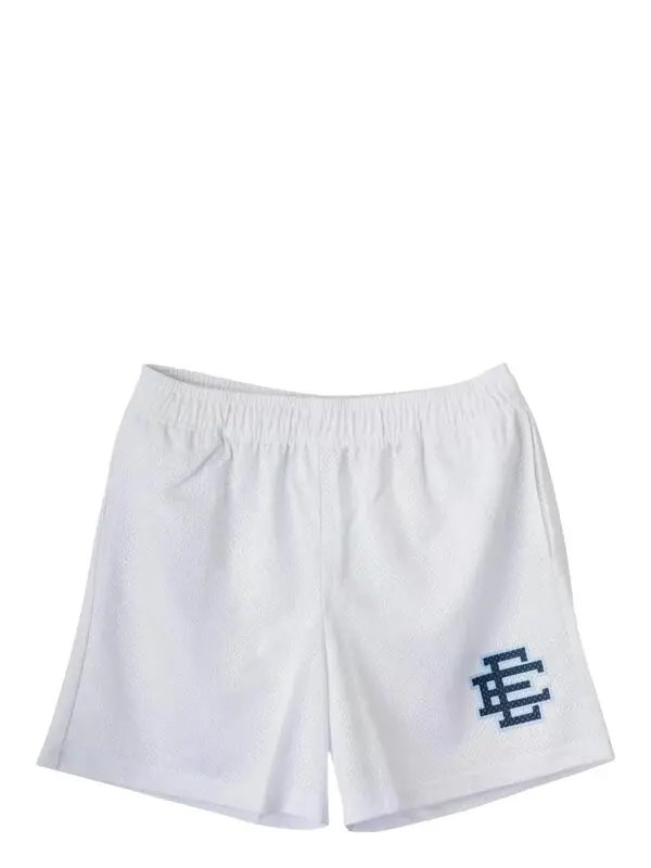 ERIC EMANUEL Logo Print Elasticated Waistband Shorts - White