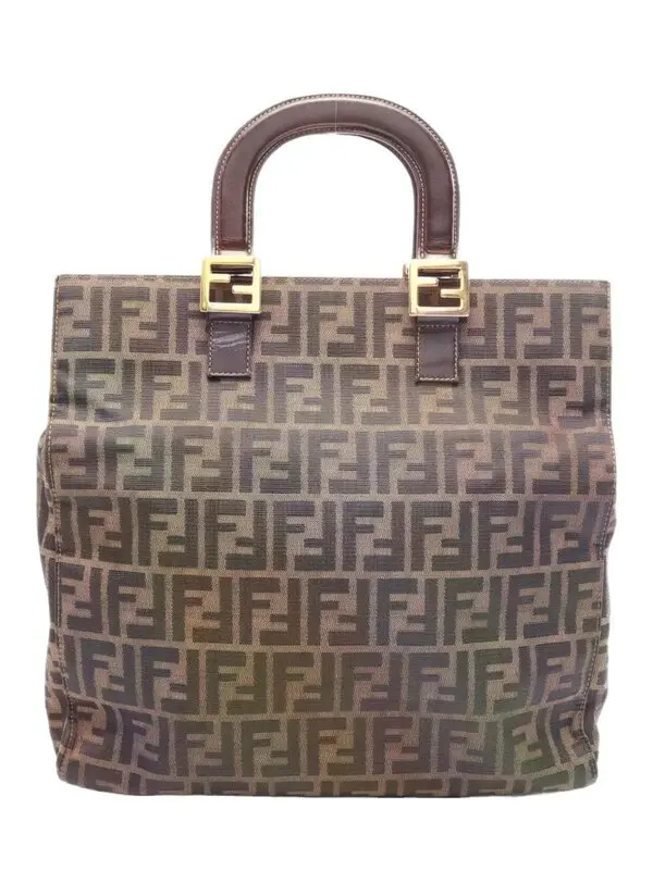Fendi Zucca Monogram Tote Bag - Brown