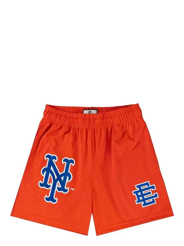 ERIC EMANUEL Logo Detail Mesh Shorts - Orange