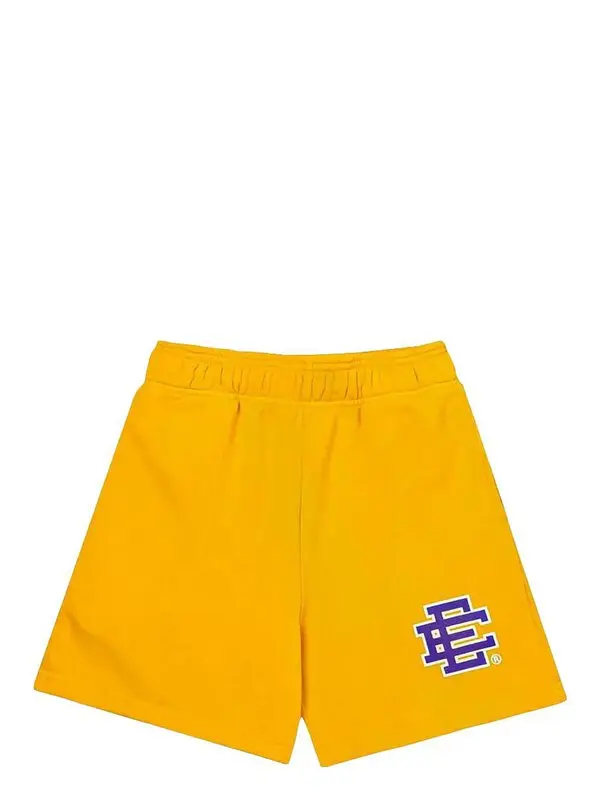ERIC EMANUEL Logo Print Elasticated Waist Shorts - Yellow