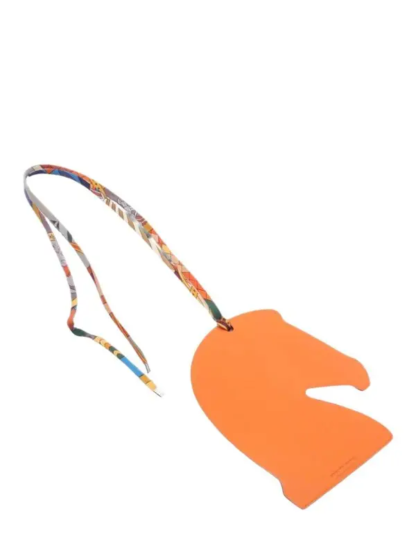 Hermès Samarkand Horse Head Bag Charm - Orange