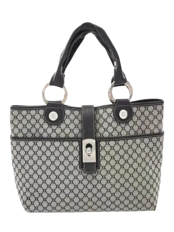 Celine Macadam Canvas Tote Bag - Grey
