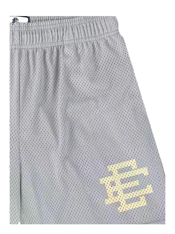 ERIC EMANUEL Logo Motif Mesh Shorts - Grey