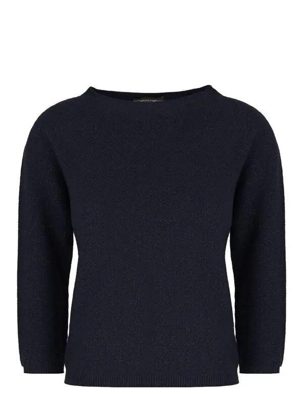 Fabiana Filippi Wool Blend Crewneck Sweater - Blue