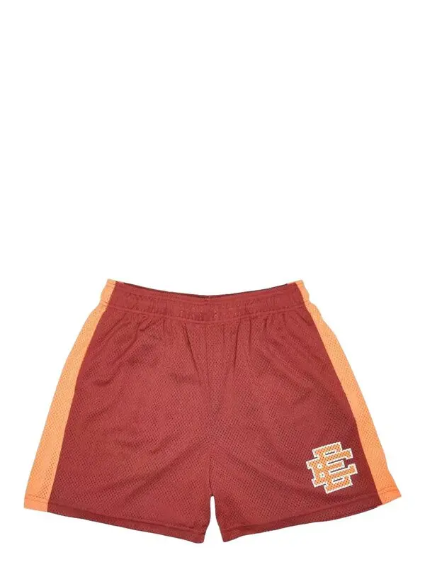ERIC EMANUEL Logo Print Track Shorts - Brown