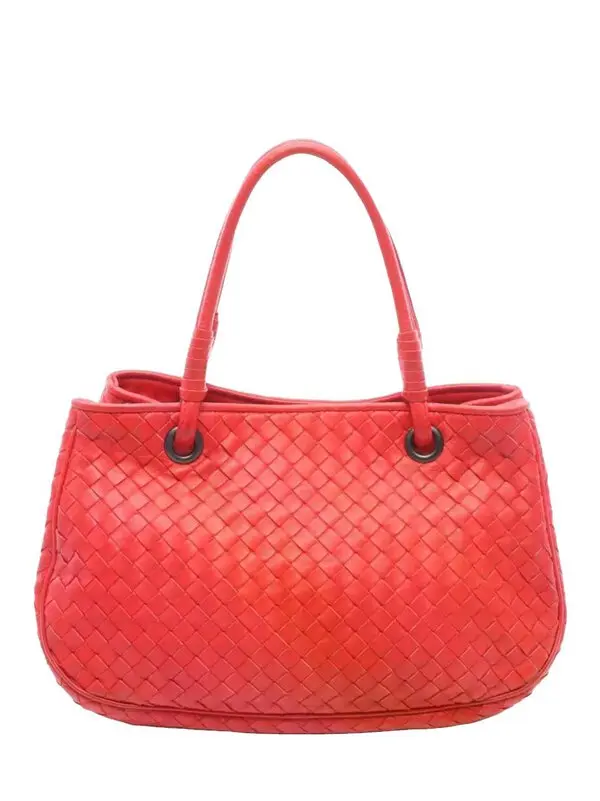Bottega Veneta 2000s Intrecciato Tote Bag - Red