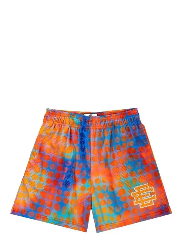 ERIC EMANUEL Printed Mesh Shorts - Blue