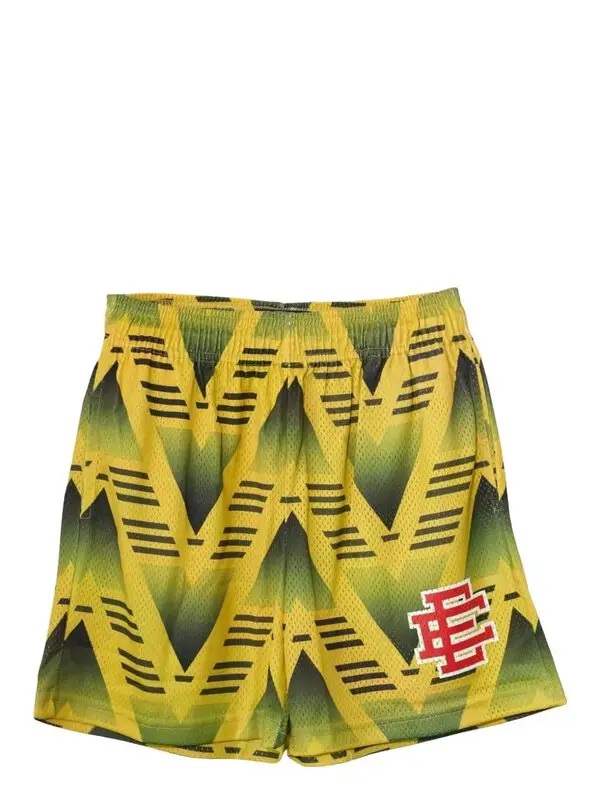 ERIC EMANUEL Geometric Pattern Shorts - Yellow