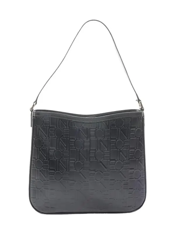 Celine Embossed Logo Shoulder Bag - Black