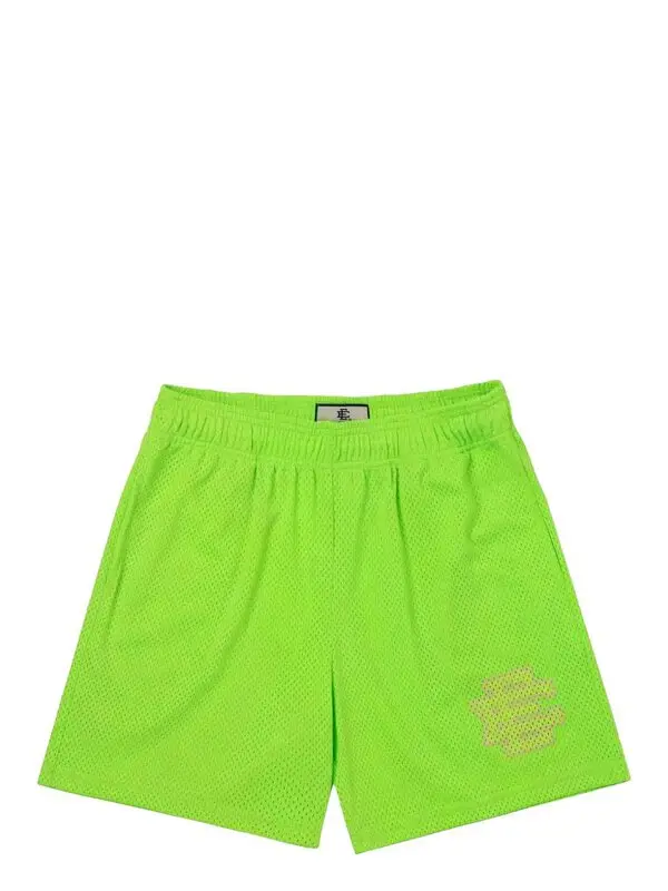 ERIC EMANUEL Logo Print Mesh Shorts - Green