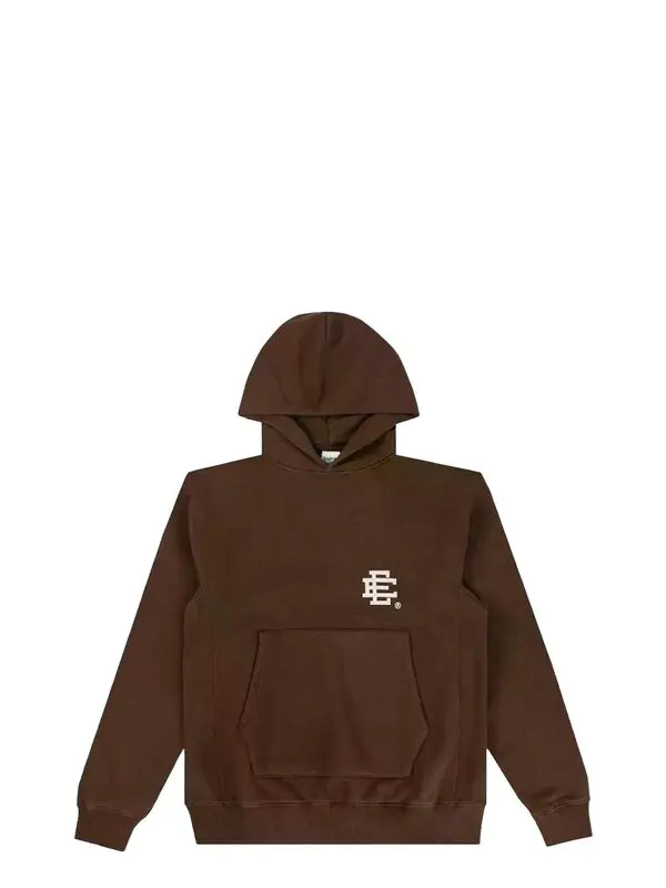 ERIC EMANUEL Logo Print Hoodie - Brown