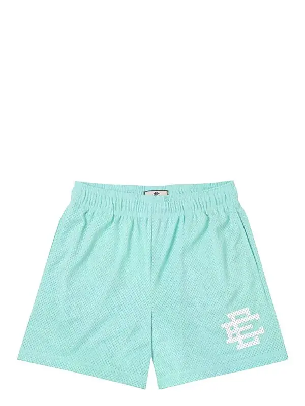 ERIC EMANUEL Mesh Shorts With Logo Detail - Blue